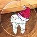 Dental Tooth Christmas Light Ornament,dentist Christmas,tooth With ...
