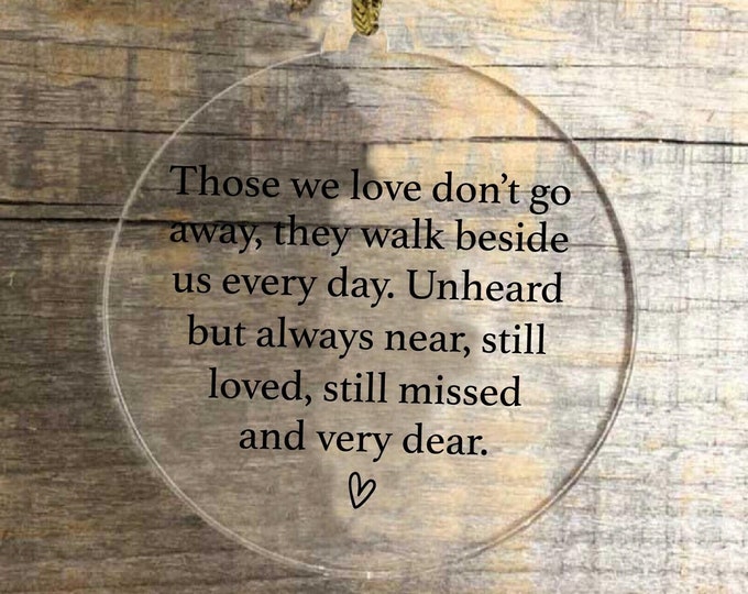 Bereavement Gift, Sympathy Gift, Family Loss Memorial Keepsake, Those ...