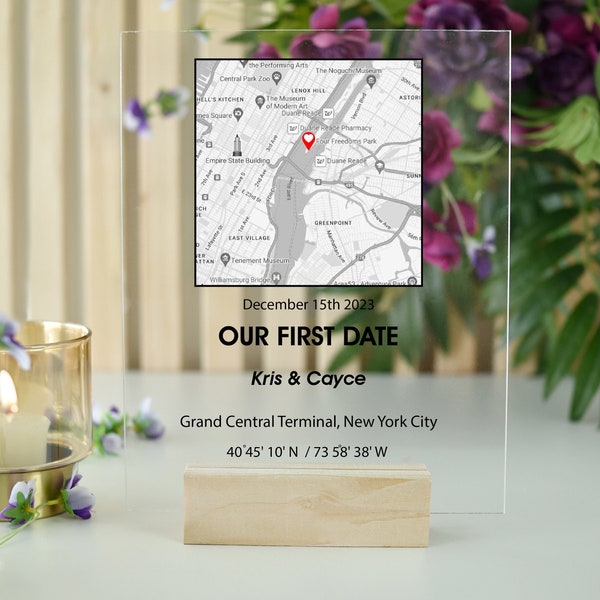 Acrylic Where We Met - Etsy