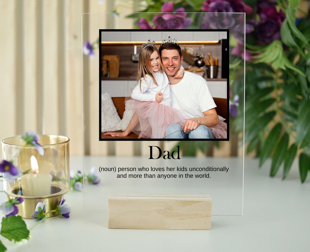 Father Noun Definition Personalized Plaque Gift for Dad From Daughter ...