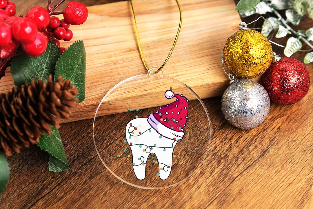 Dental Tooth Christmas Light Ornament,dentist Christmas,tooth With ...