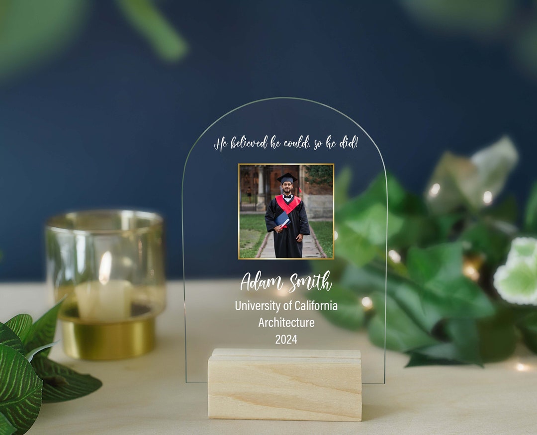 Personalized Graduation Photo Acrylic Plaque, Custom Picture Graduation ...