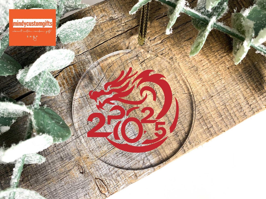 Chinese New Year 2025 Ornament, Celestial Year of the Dragon 2025 ...