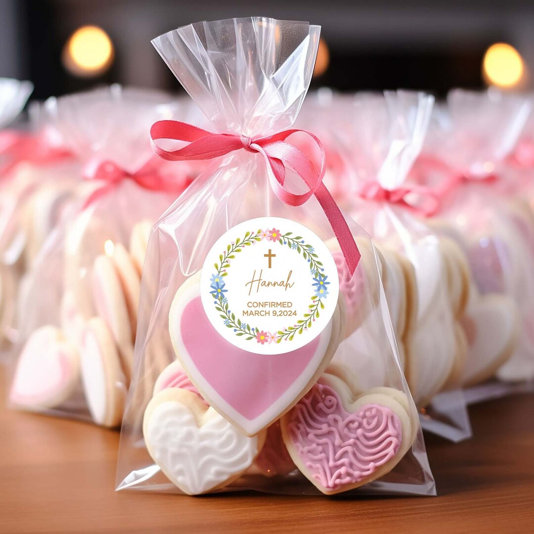 Baptism Favor Custom Stickers, First Holy Communion Stickers, Baby ...