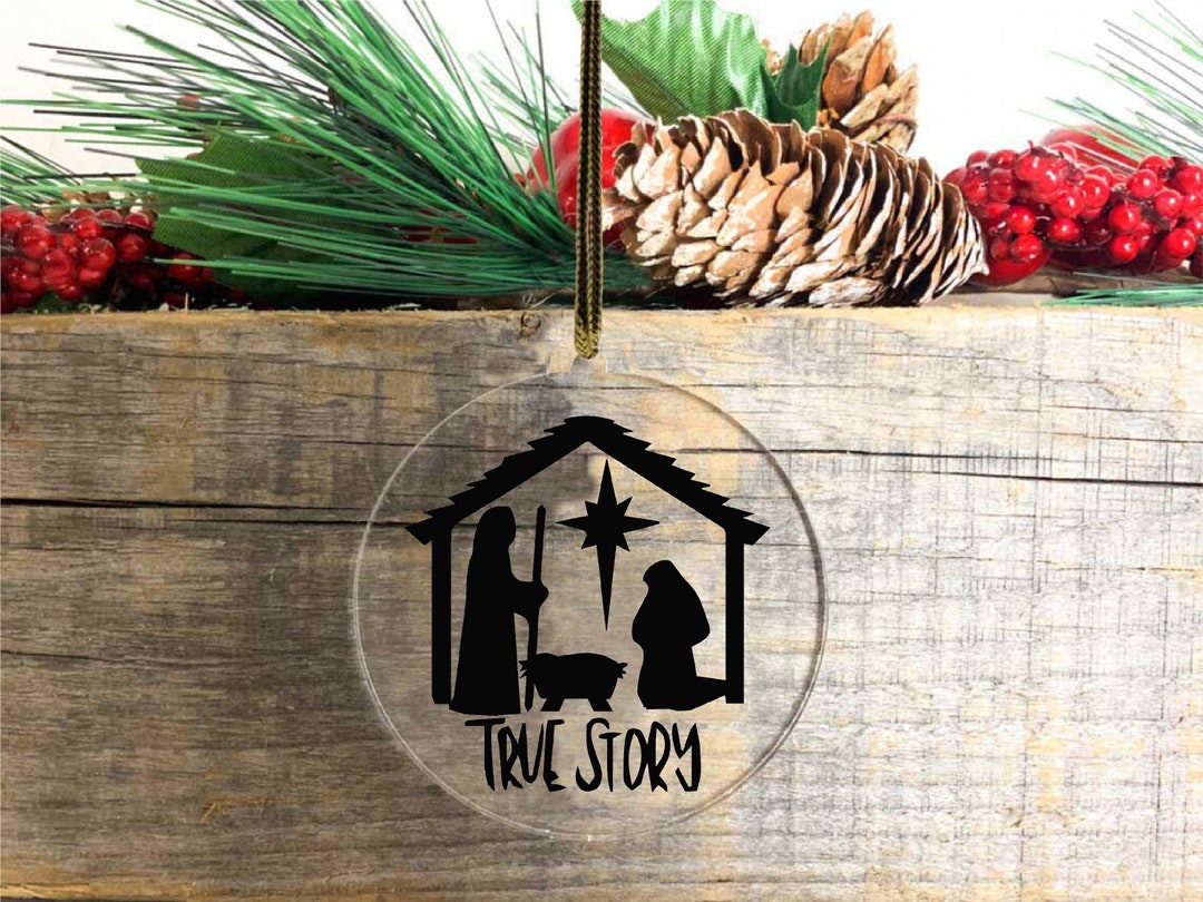 True Story Ornament,nativity Scripture Story Christmas Gift,jesus in ...