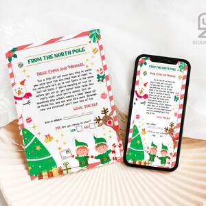 EDITABLE First Time Elf Arrival Letter First Time Elf Visiting Letter ...