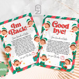 Editable Elf Letter, Elf Arrival Letter, Elf Return Letter, Elf I'm ...