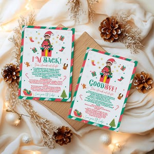 Editable Elf Letter, Elf Arrival Letter, Elf Return Letter, Elf I'm ...