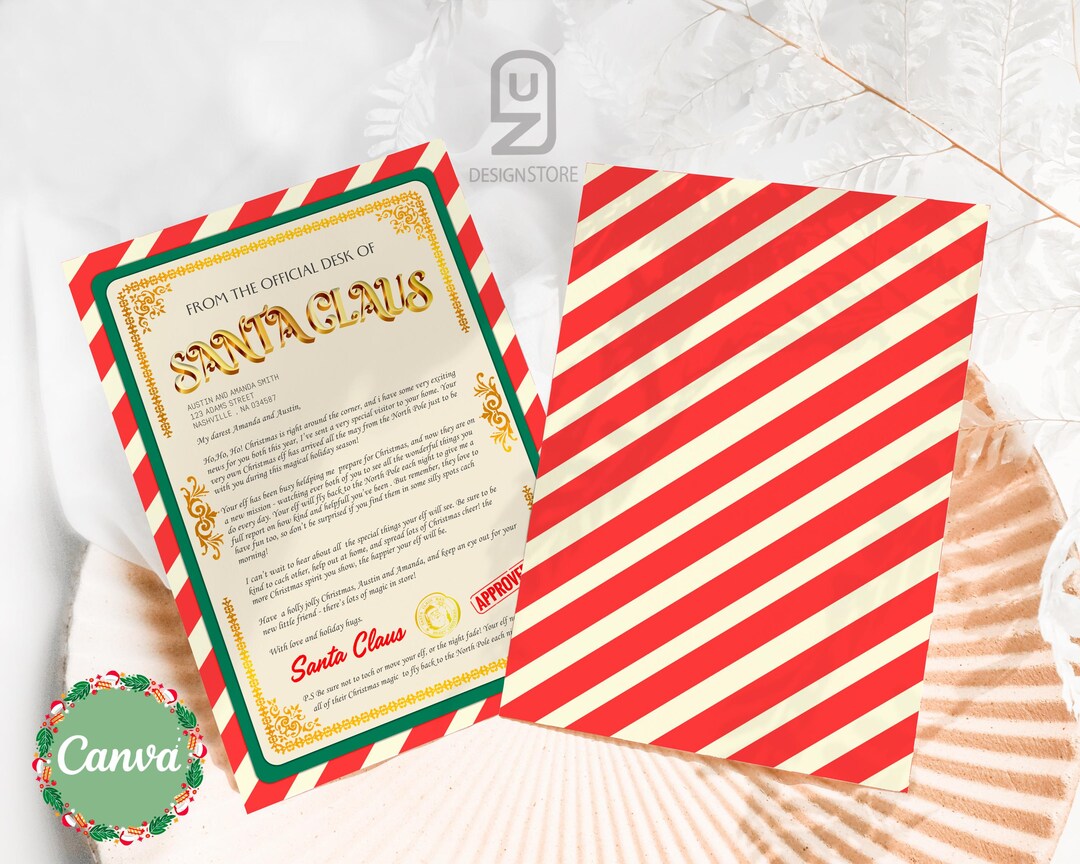 2024 Official Letter Mailed From Santa | Personalized Santa Letter With ...