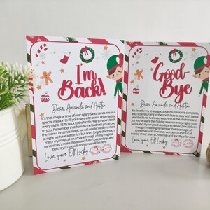 Editable Elf Letter, Elf Arrival Letter, Elf Return Letter, Elf I'm ...