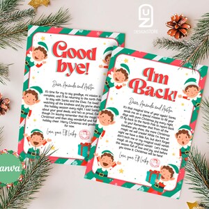Editable Elf Letter, Elf Arrival Letter, Elf Return Letter, Elf I'm ...