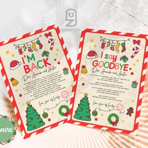 Editable Elf Letter, Elf Arrival Letter, Elf Return Letter, Elf I'm ...