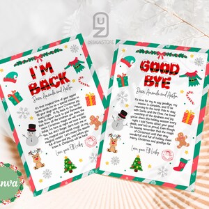 Editable Elf Letter, Elf Arrival Letter, Elf Return Letter, Elf I'm ...