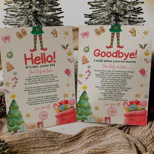 Editable Elf Letter, Elf Arrival Letter, Elf Return Letter, Elf I'm ...