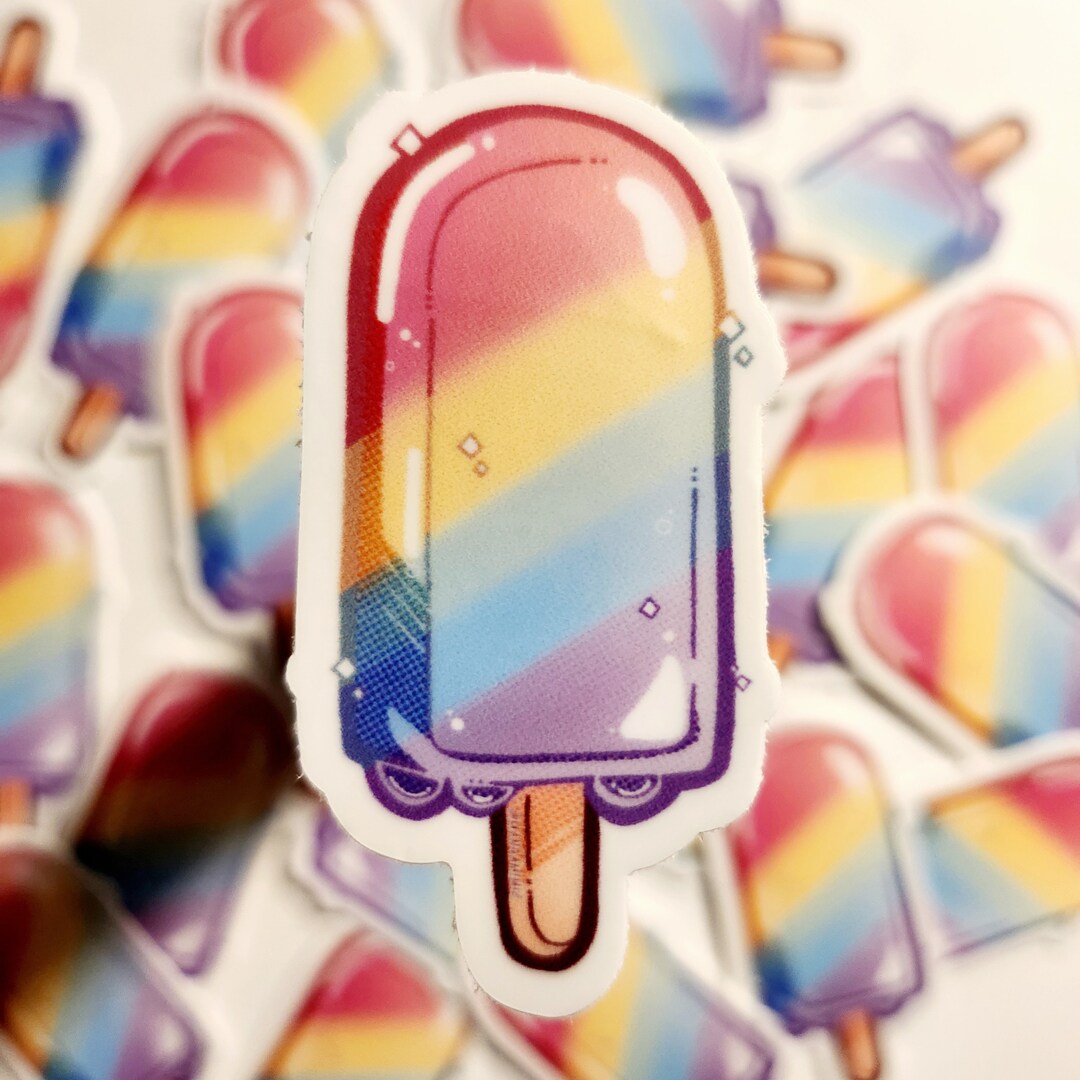 Pride Popsicle Sticker LGBT Vinyl Matte Finish Laptop Decal Cute ...