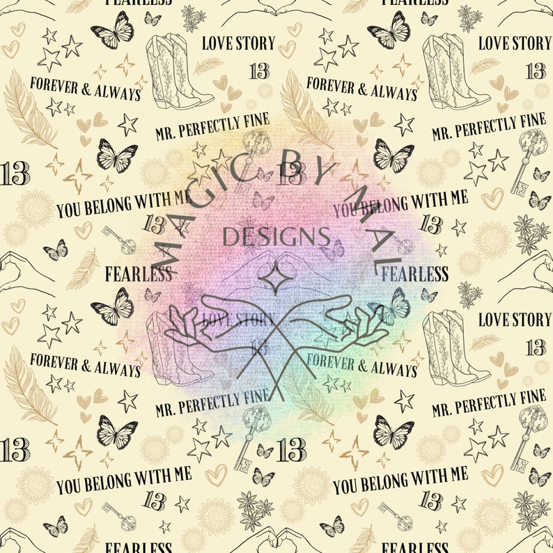 Pop Star Vibes Seamless File - Etsy