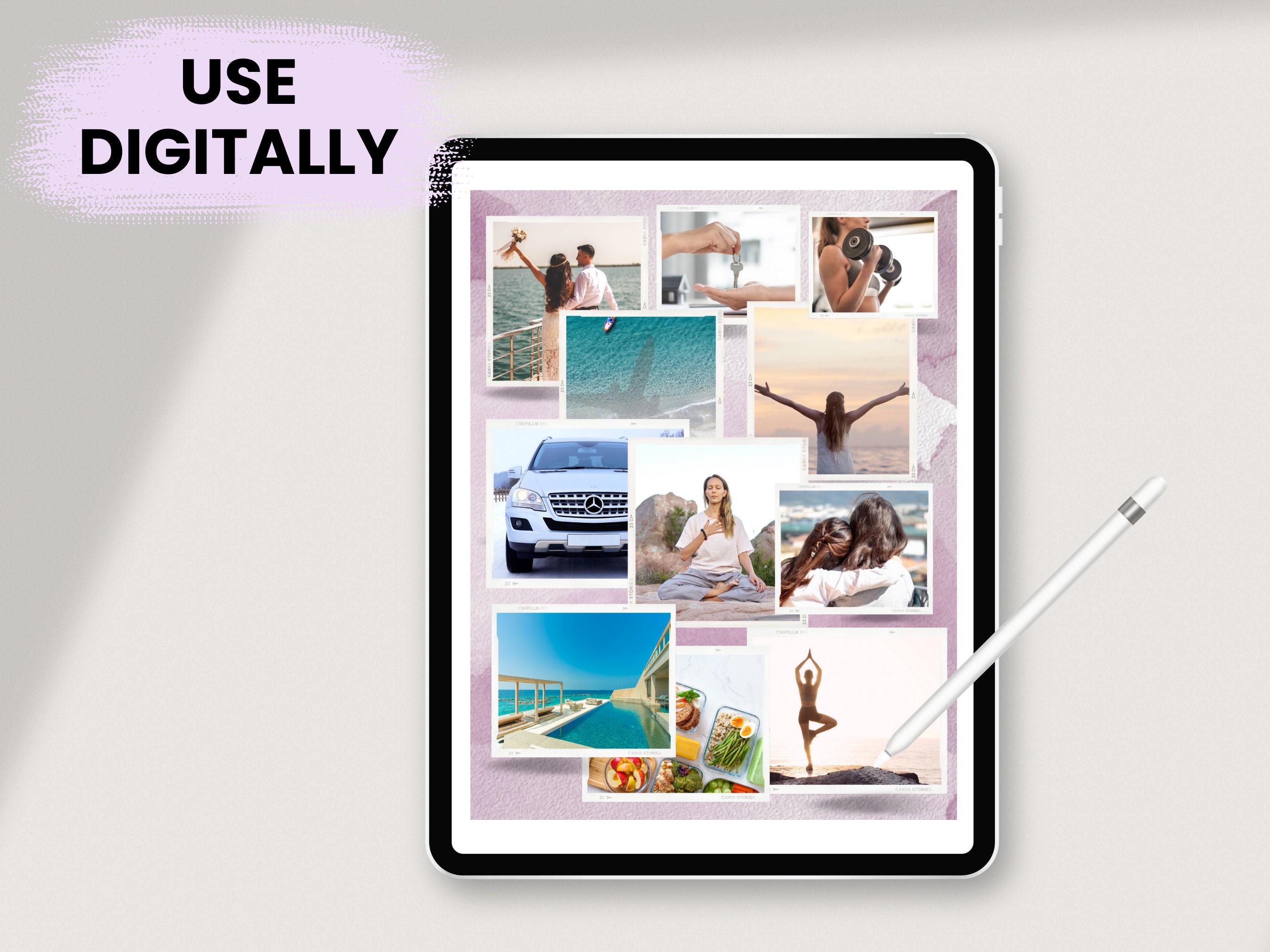 Vision Board 2024 Vision Board Template Digital Vision - Etsy