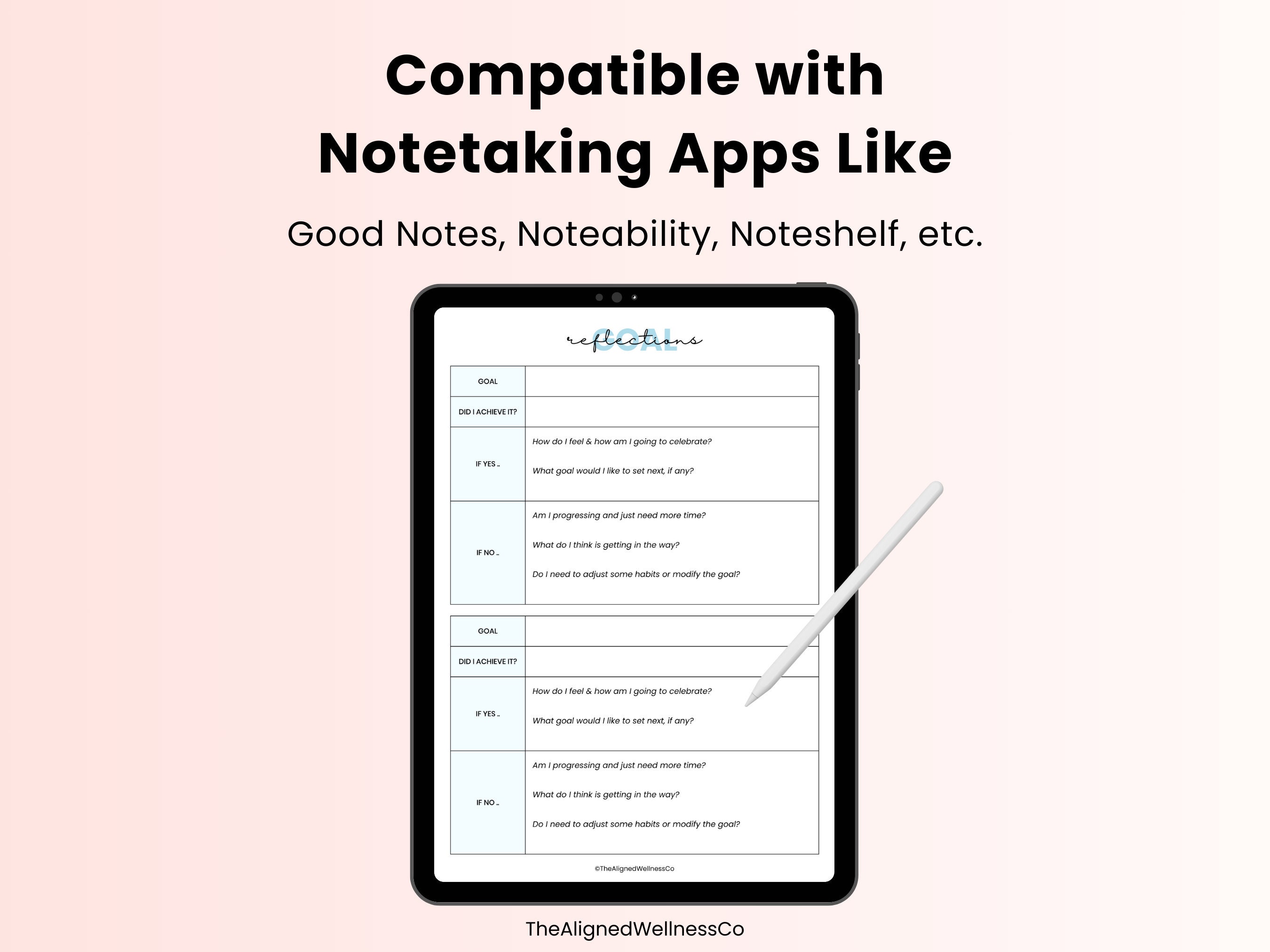 Monthly Goal Setting Worksheet and Goal Reflection Bundle - Etsy