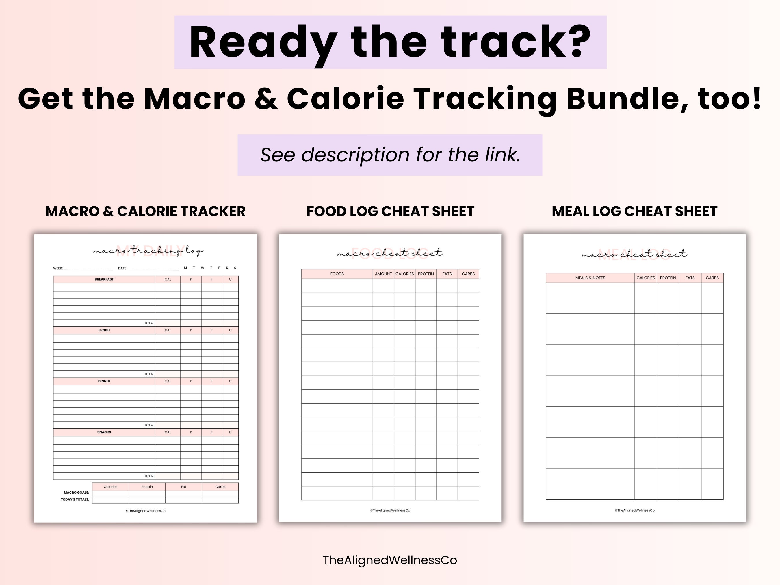 Macro Tracker Meal Planner, Macro Guide, Macro Meal Planner, Macro ...