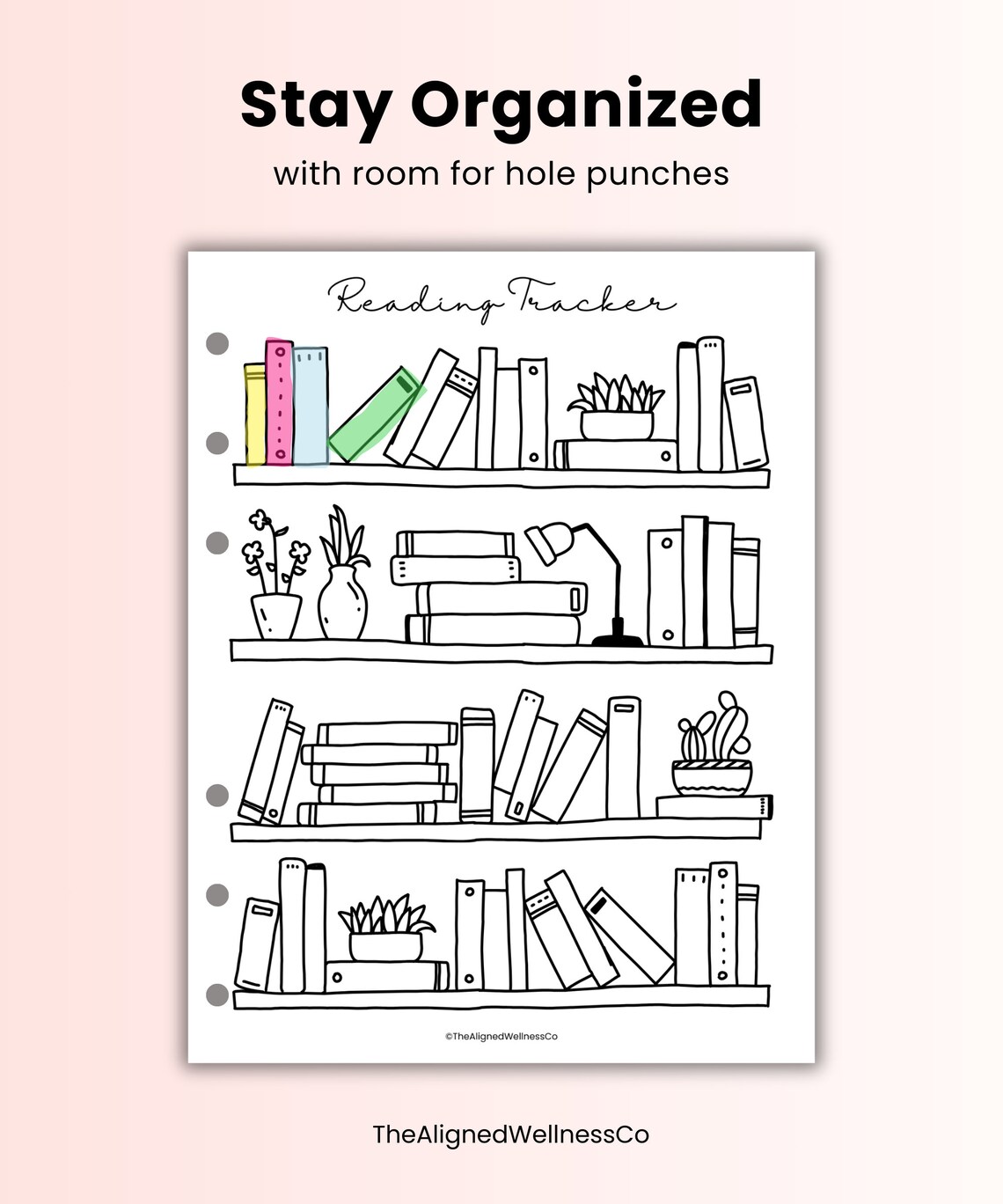 Printable Book Reading Tracker Pdf, Reading Log Bookshelf, Coloring ...