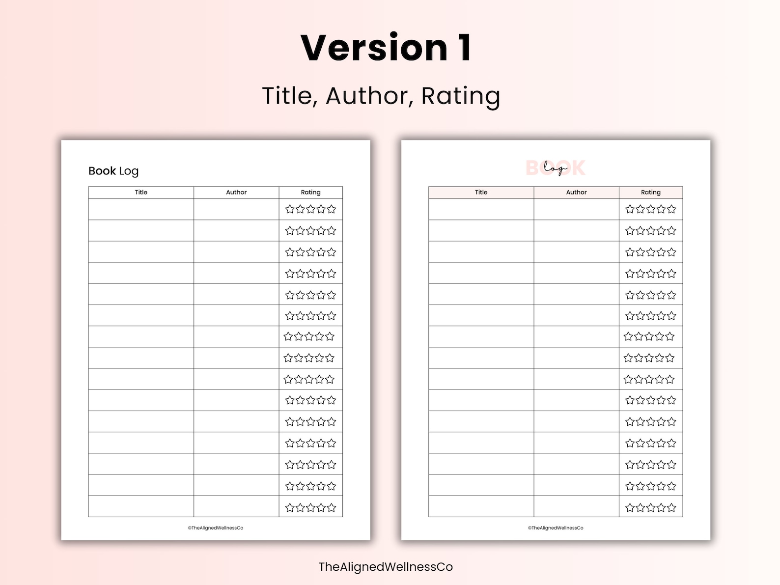 Reading Log Printable Template Goodnotes, Books to Read, Simple Digital ...