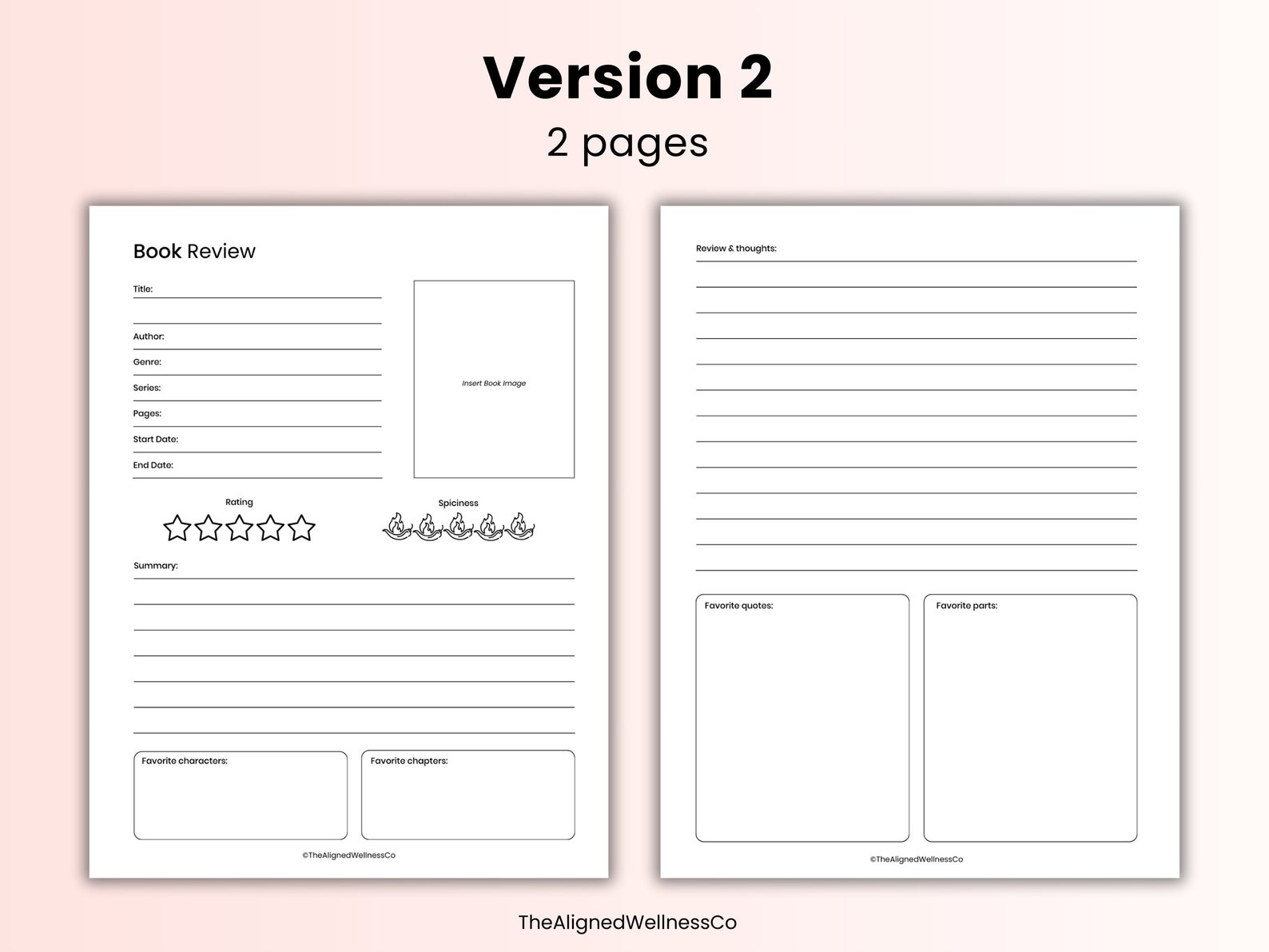 Book Review Template Printable, Book Review Printable, Goodnote Book ...