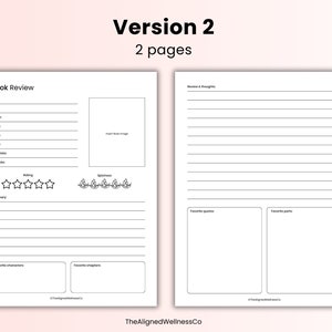 Book Review Template Printable, Book Review Printable, Goodnote Book ...