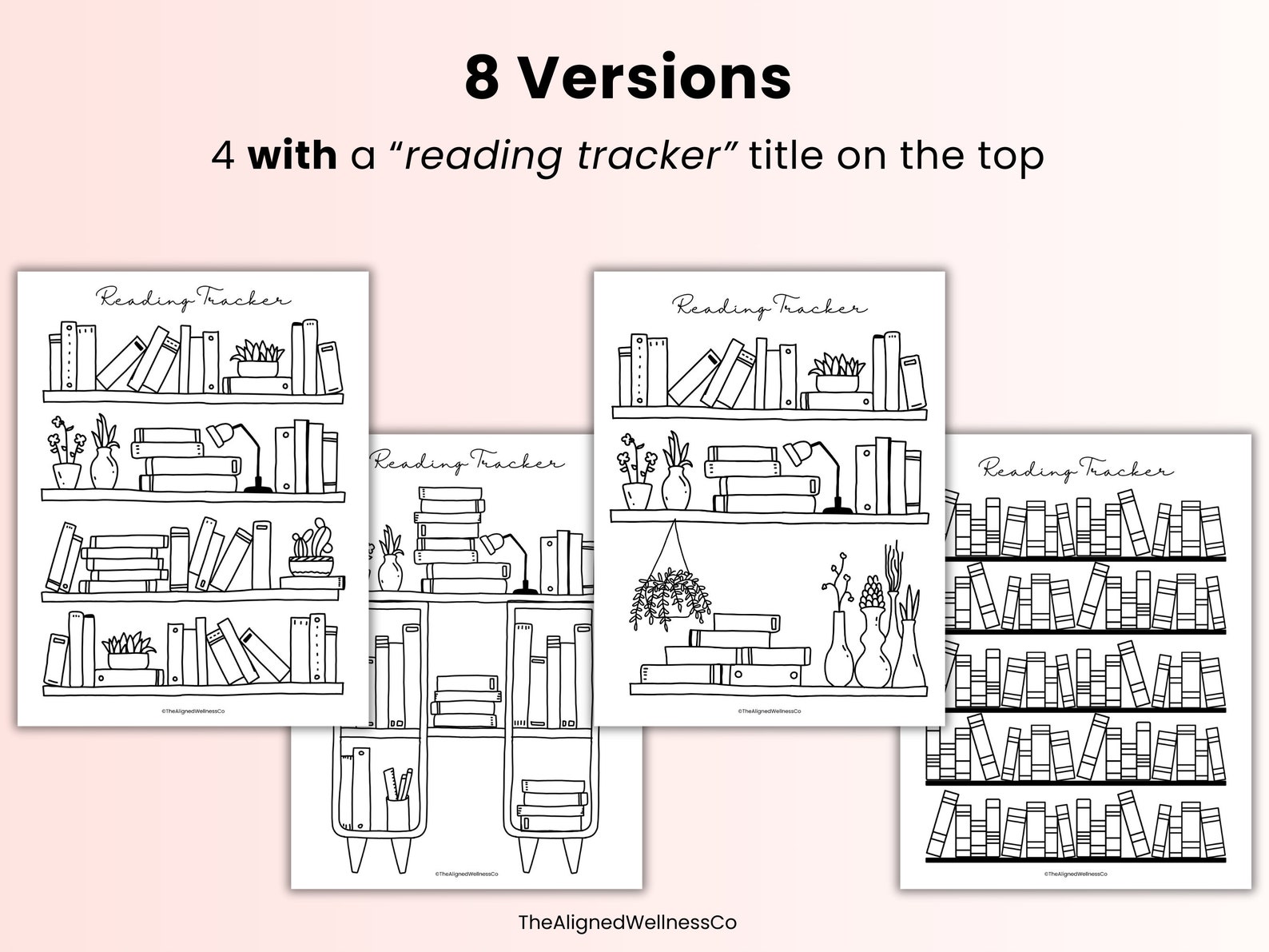 Reading Tracker, Printable Book Reading Tracker, Digital Book Journal ...