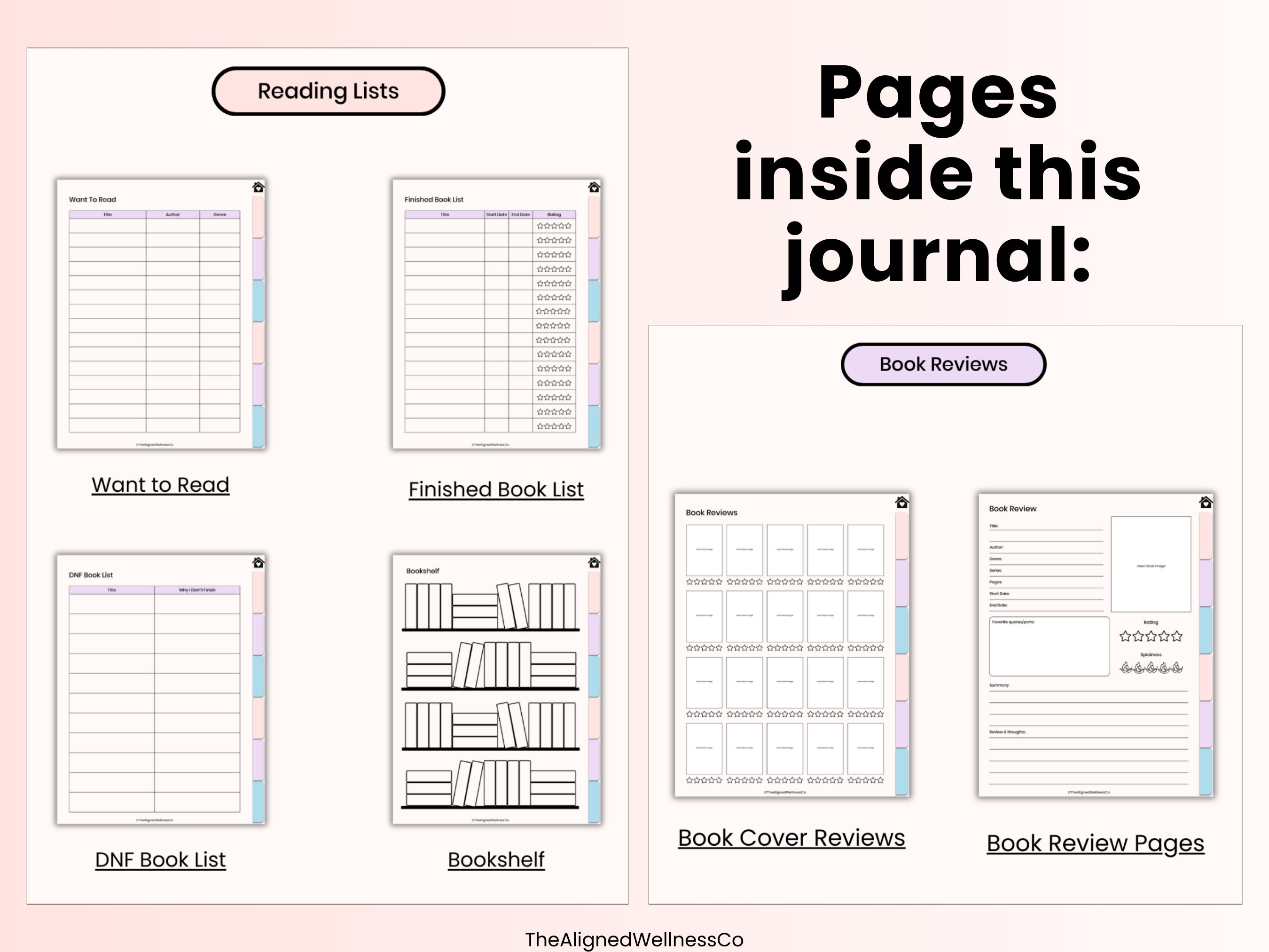 Digital Reading Journal Goodnotes, Book Journal Digital, Book Review ...