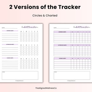 Simple Minimalist Daily Habit Tracker Pdf, Weekly Habit Challenge ...