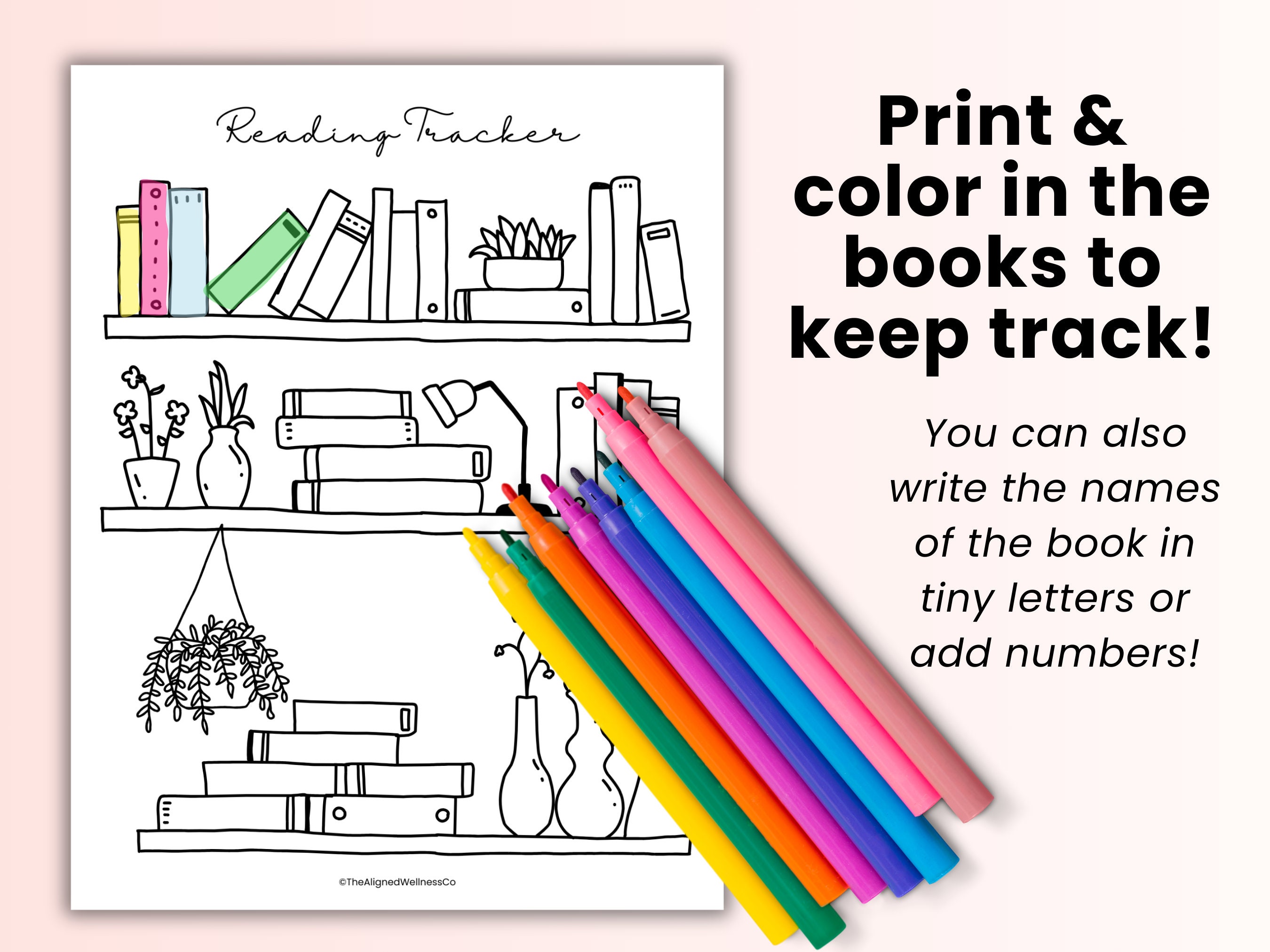 Reading Tracker Printable Book Reading Tracker Digital Book - Etsy