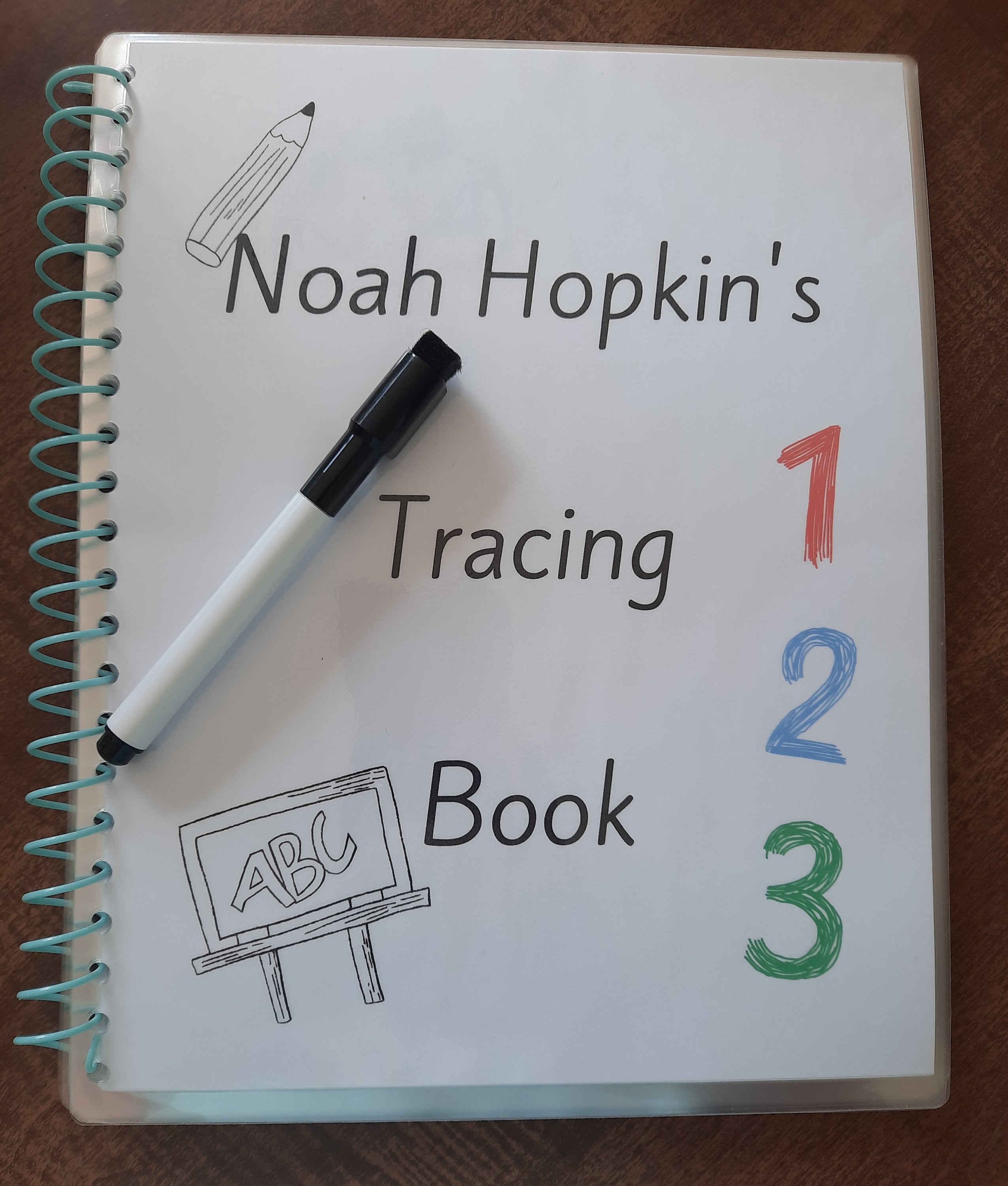 Dry Erase Tracing Notebook, Name Tracing, Letters, Numbers, Shapes ...