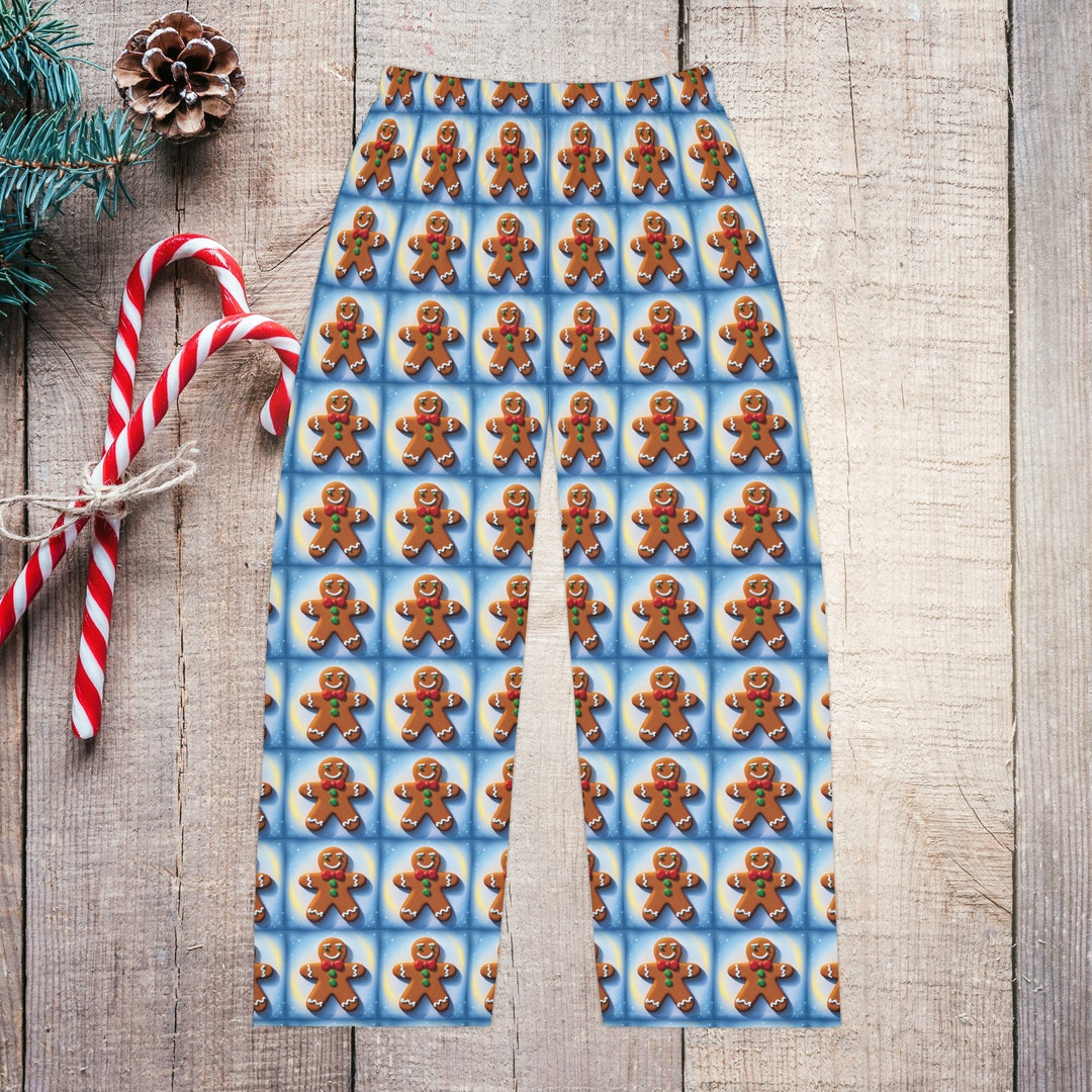Mens Gingerbread Man Pajamas Festive Holiday Loungewear - Etsy