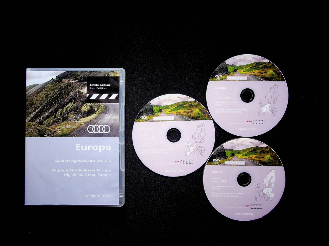 2024-51 Aud RNS-E Plus Europe 3xdvd FINAL VERSION Navigation Maps Update 2020 Audi A3 A4 A6 - Etsy