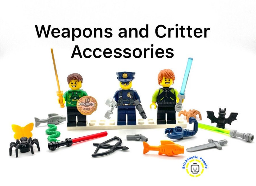 Minifigure Weapons and Critters, Lego Weapons, Lego Accessories ...