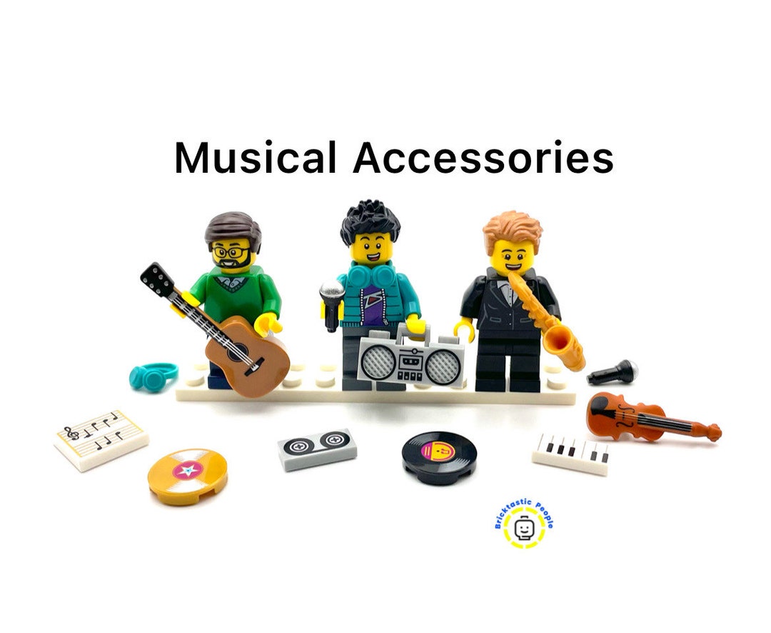 Minifigure Musical Accessories, Lego Music, Lego Accessories ...