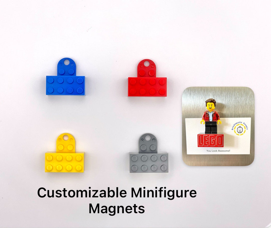 Customizable Minifigure Magnet, Lego Magnet, Lego Minifigure ...