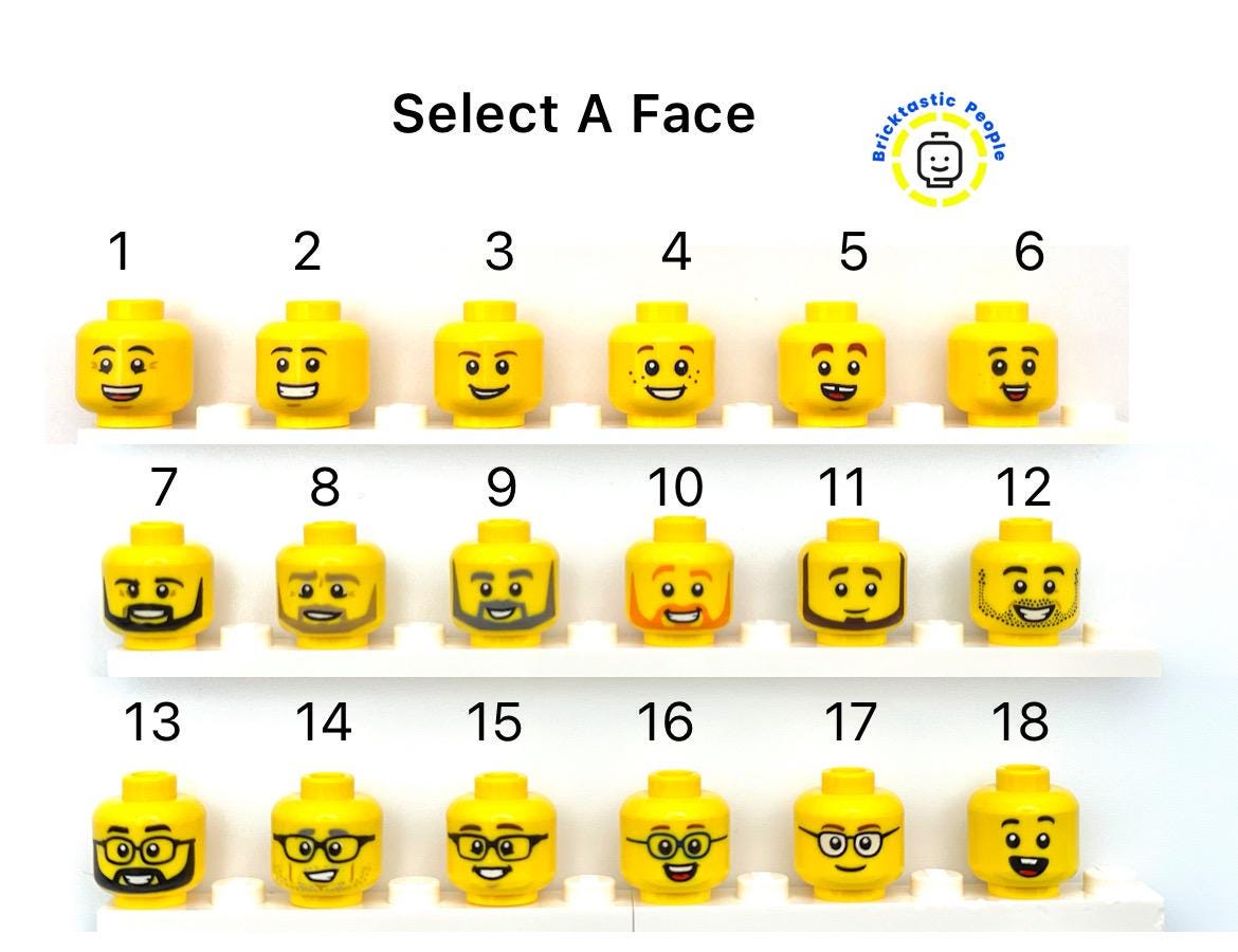 Customized Minifigure, Lego Head, Customized Gift, Unique Gift - Etsy