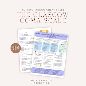 Neuro Assessment With Glascow Coma Scale | Nursing School Study Guide ...