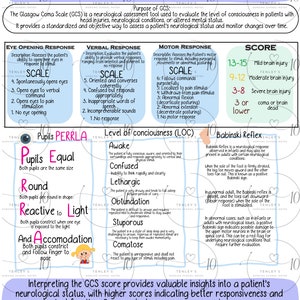 Neuro Assessment With Glascow Coma Scale | Nursing School Study Guide ...