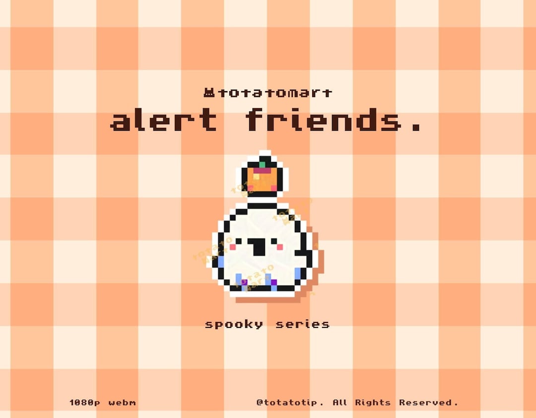 Ghost Twitch Alerts BUNDLE | Halloween Pixel Stream Twitch Alert | Cute ...