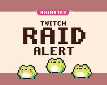 Apple Cat Twitch Raid Alert | Cute Pixel Fruit Stream Overlay | Kawaii ...