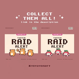 Mushroom Twitch Raid Alert | Cute Pixel Forest Stream Overlay | Kawaii ...