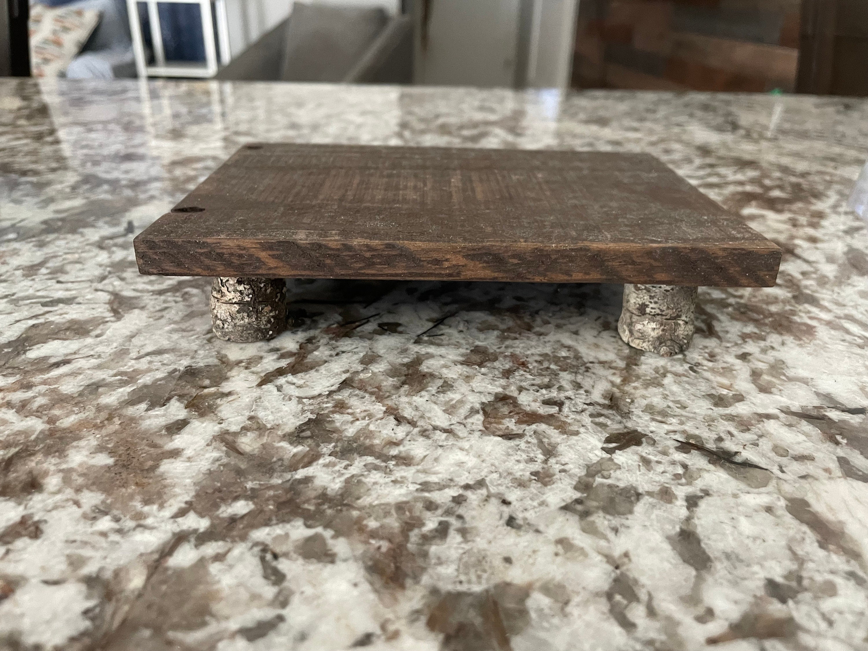 Wood Riser, Plant Stand, Countertop Tray, Wood Tray, Vanity Stand, Sink ...