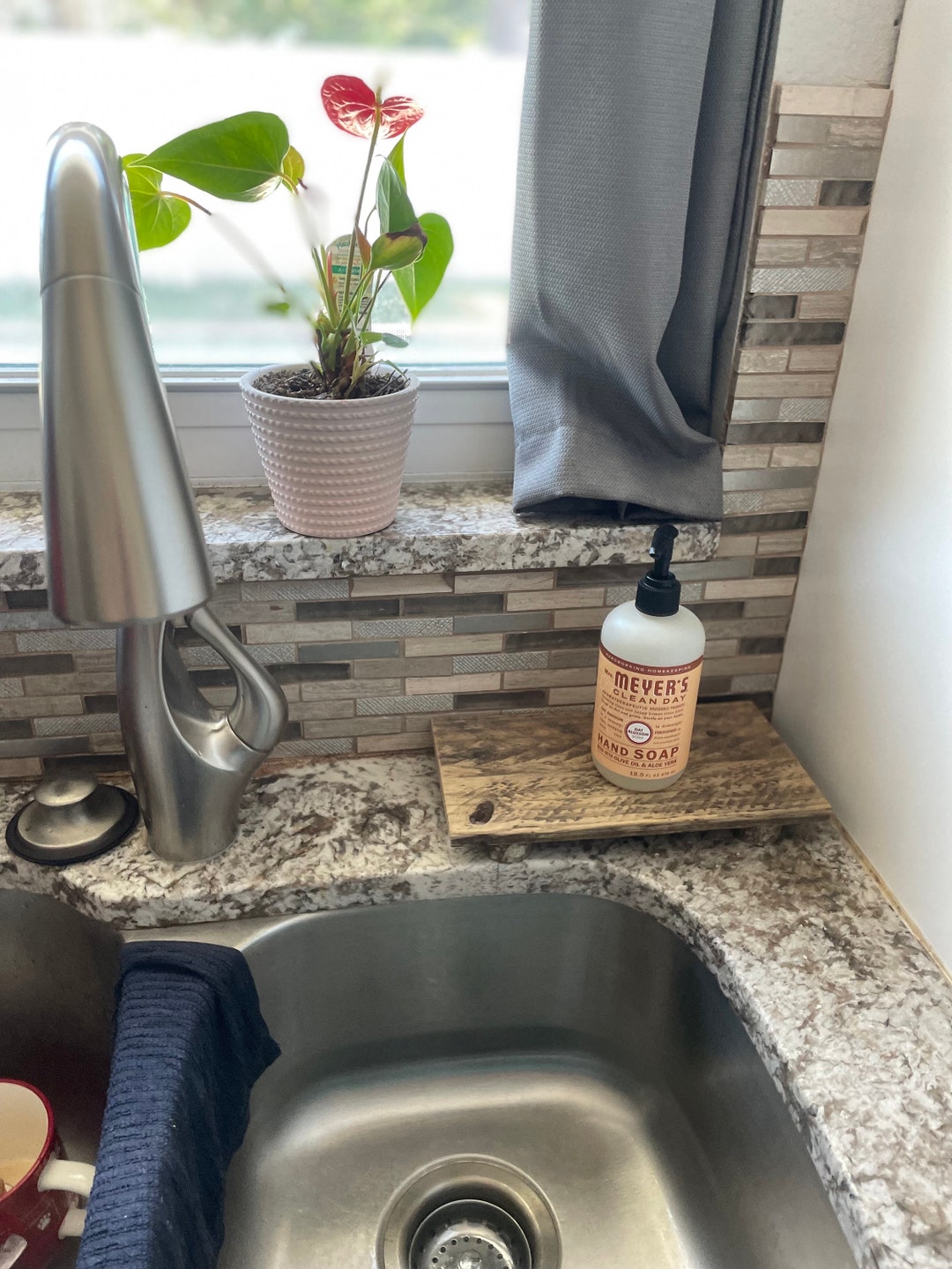 Wood Riser, Plant Stand, Countertop Tray, Wood Tray, Vanity Stand, Sink ...