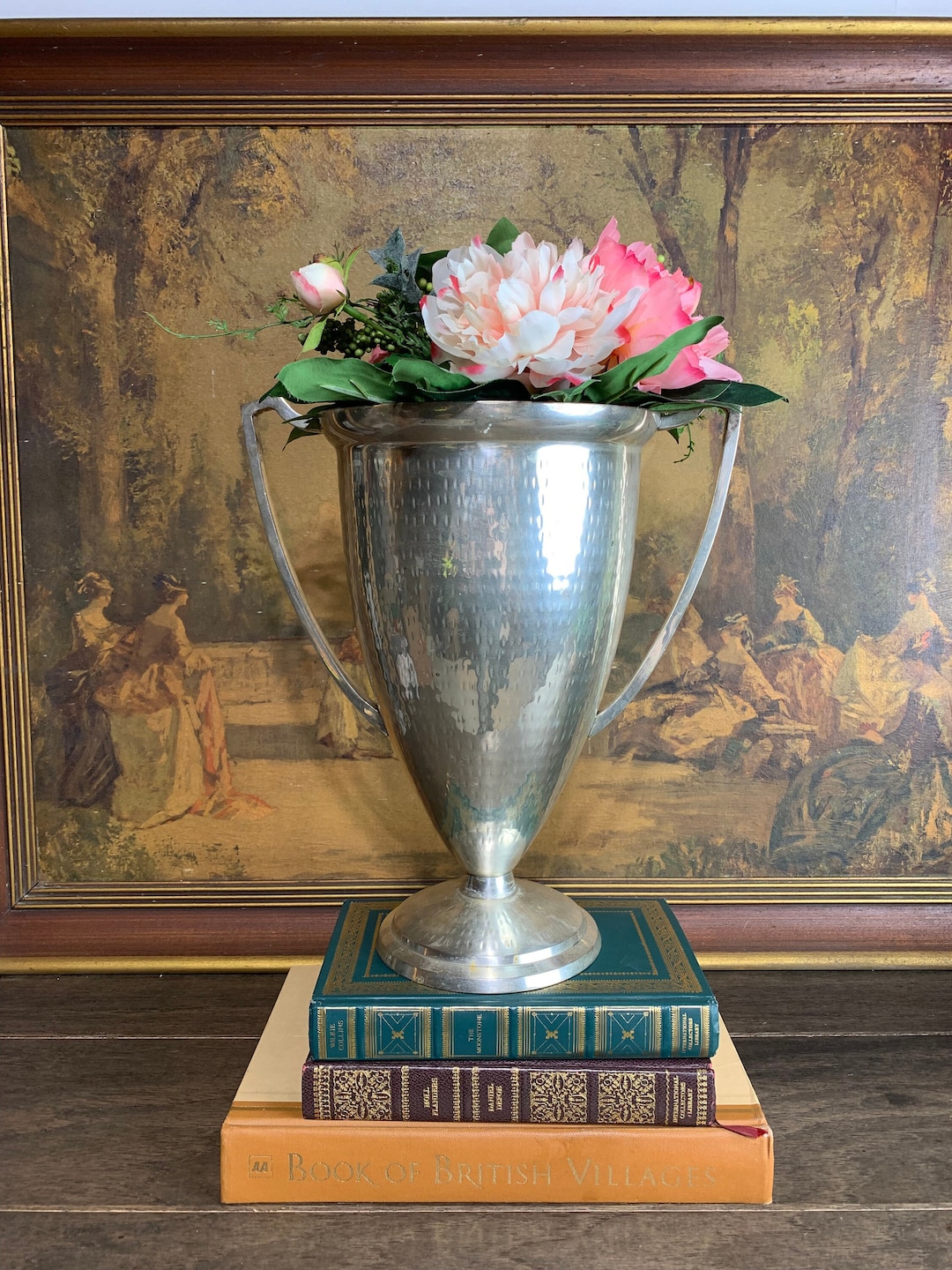 Vintage Silver Trophy Urn 1960's Hammered Silver Trophy - Etsy