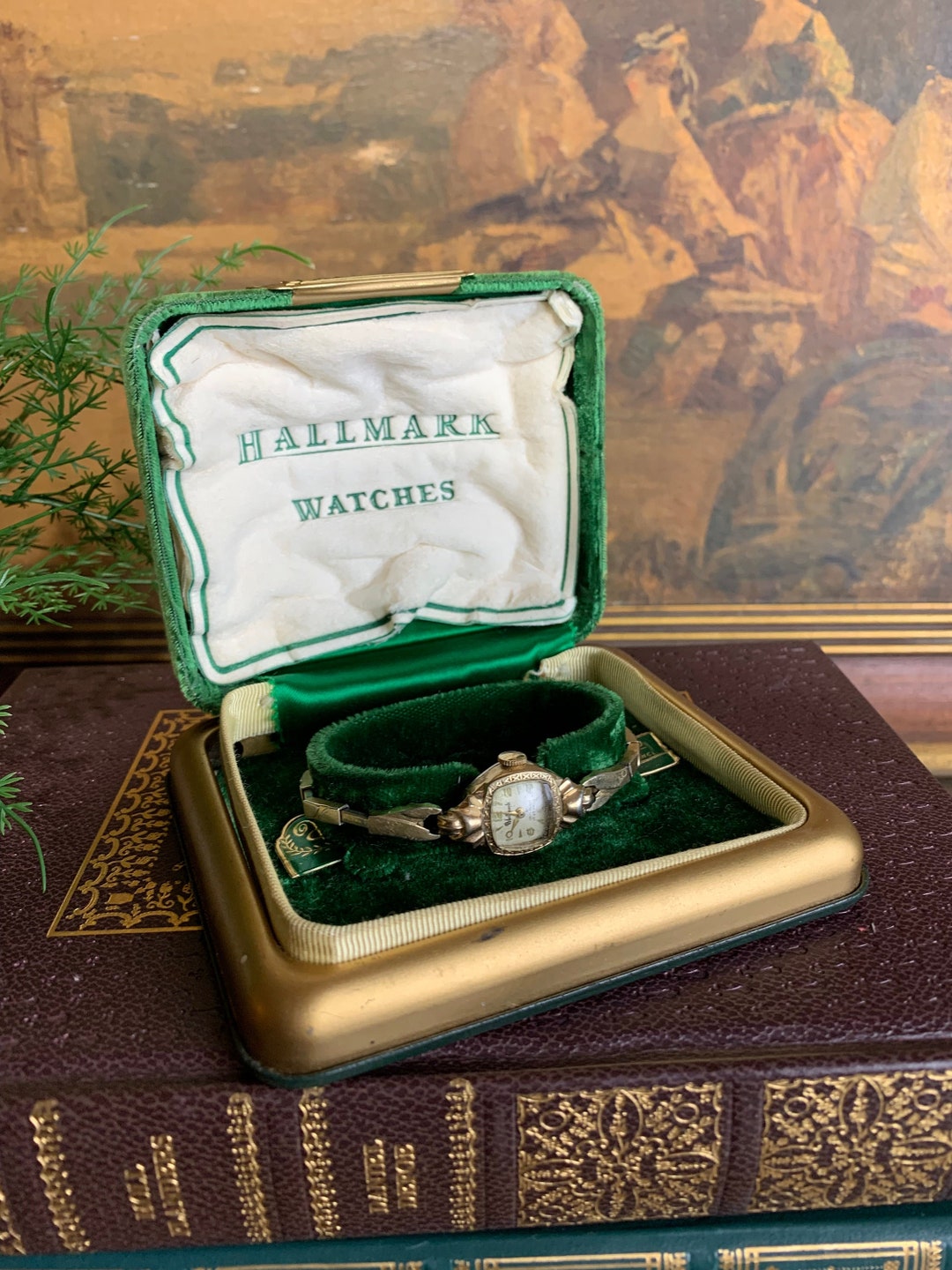 Vintage Gold Plated 10K Hallmark 17 Jewels Watch 1950's Ladies Gold ...