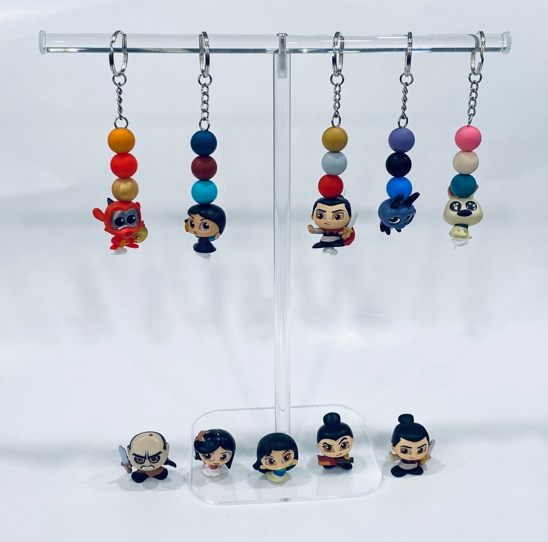 Mulan Keychains, Mushu, Little Brother, Cri-kee, Shang, Shan Yu, China ...