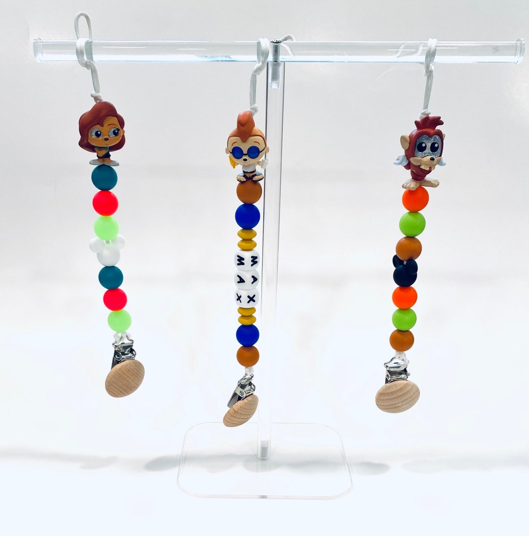 Goofy Movie Pacifier Clips, Keychains, Max, Powerline, Baby Shower Gift ...