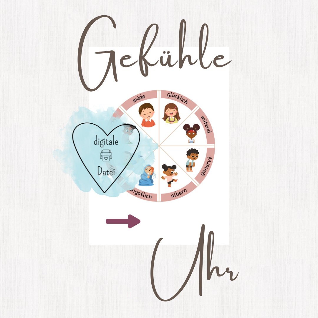 Feelings / Feelings Clock / Children's Feelings / Learning Feelings ...